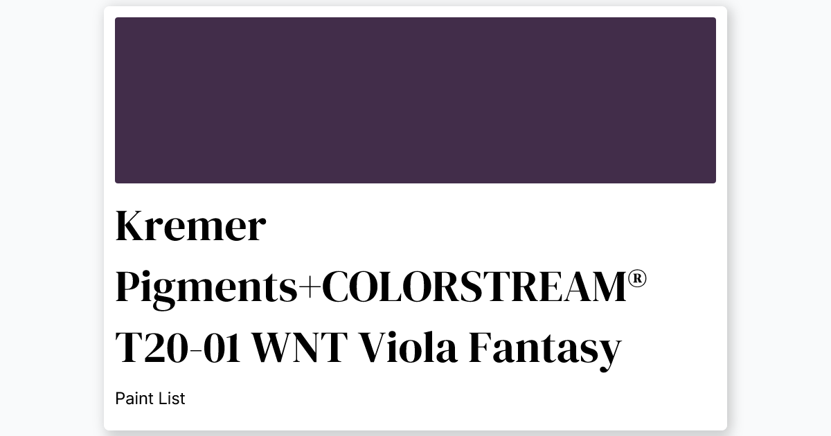 Kremer Pigments Iridescent Pigments COLORSTREAM® T20-01 WNT Viola Fantasy